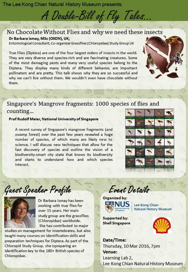 Talk: A Double Bill of Fly Tales by Barbara Ismay and Rudolf Meier Thu ...